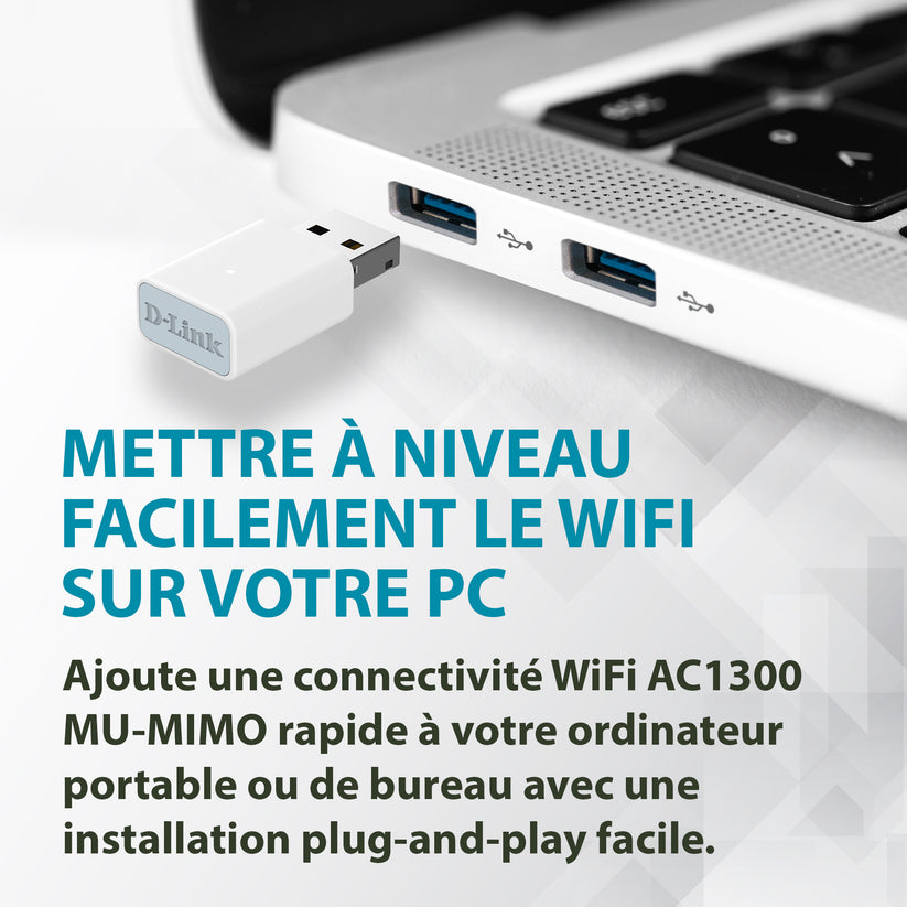 D-Link AC1300 Wi-Fi USB Adapter - AC13U – D-Link Shop Canada