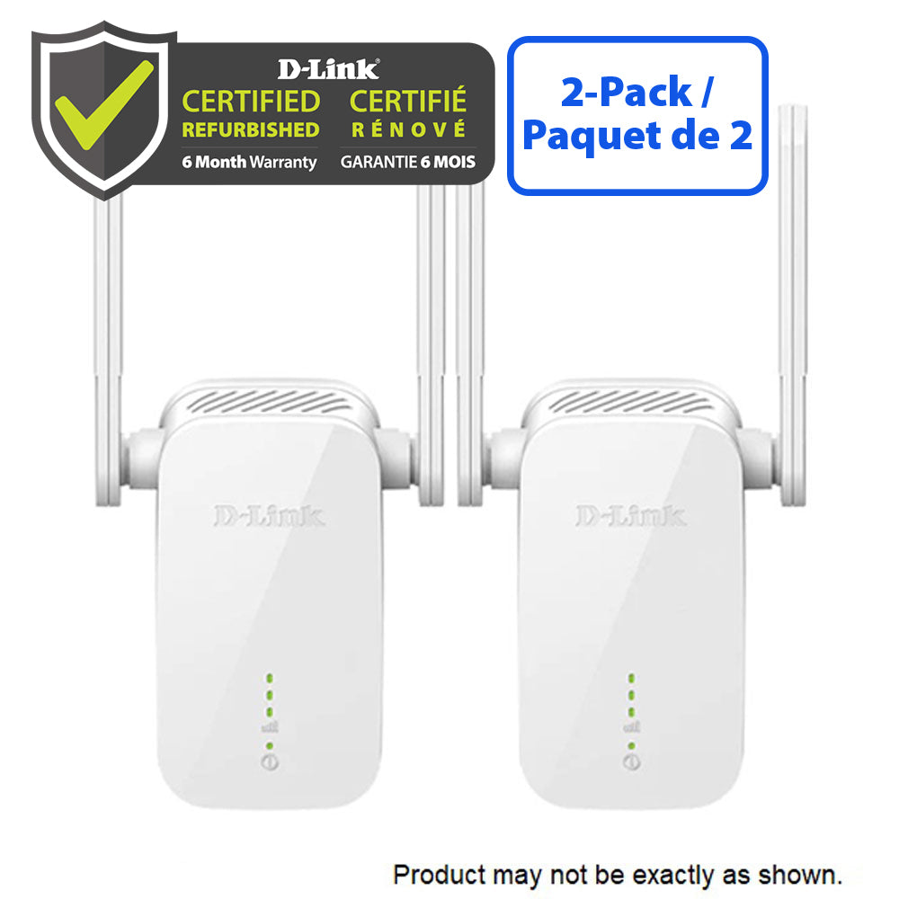 [Certified Refurbished] D-Link AC1200 Mesh Wi-Fi Range Extender (2-Pac ...