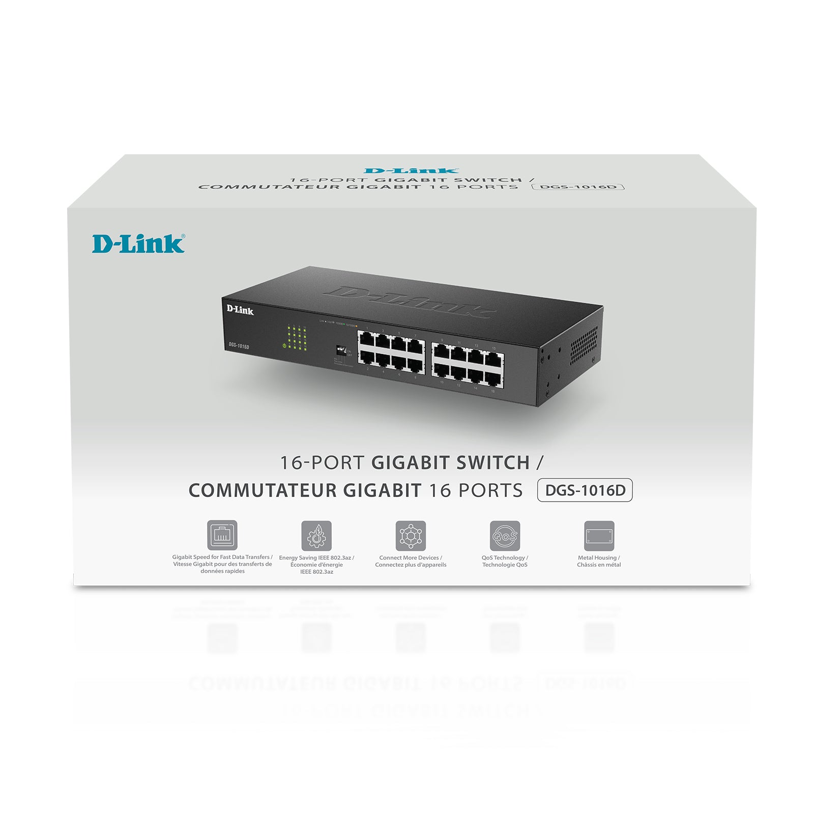 16-Port Gigabit Unmanaged Switch - DGS-1016D – D-Link Shop Canada