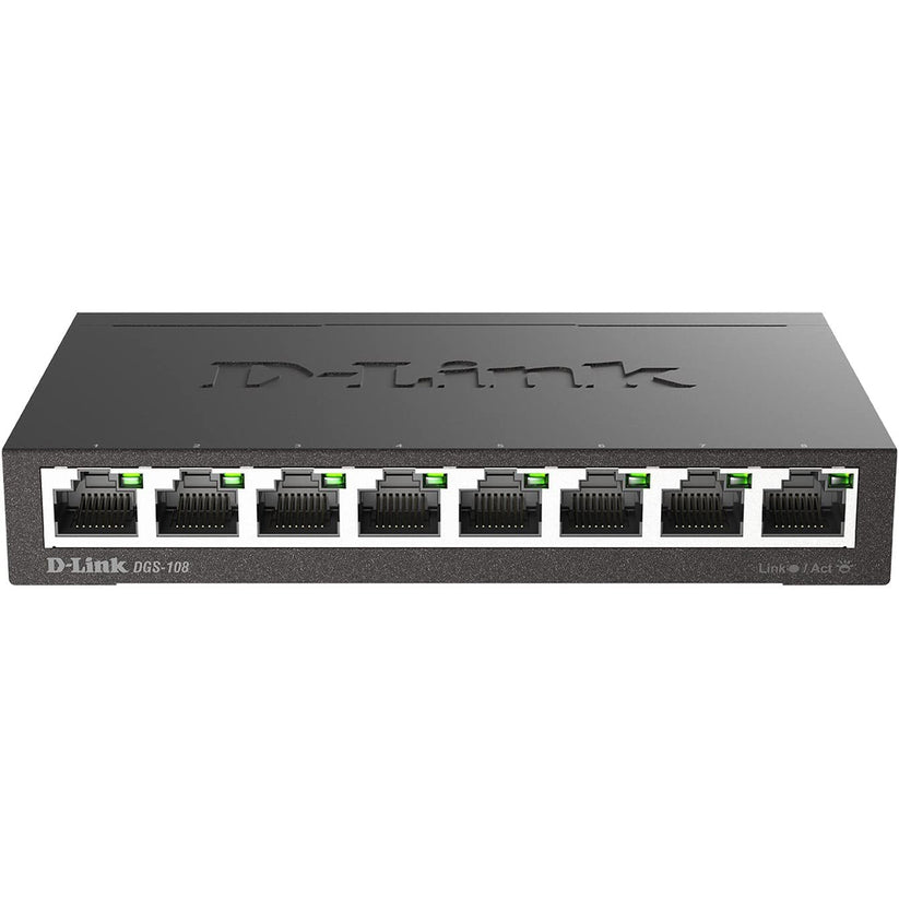 8-Port Gigabit Metal Desktop Switch - DGS-108 – D-Link Shop Canada